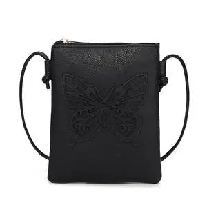 Mkf Collection By Mia K. Silver Tone Cross Body Bags For Women