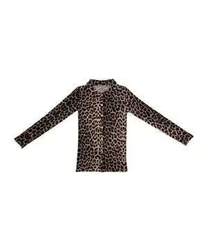 BASERANGE Cosme -print Shirt - Leopard