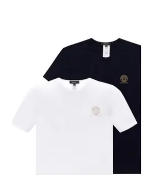 Versace Logo Printed Two-pack T-shirt