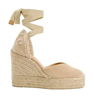 CastaÑer Iconic Chiara Lace-up Wedge Espadrilles