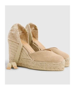CastaÑer Iconic Chiara Lace-up Wedge Espadrilles