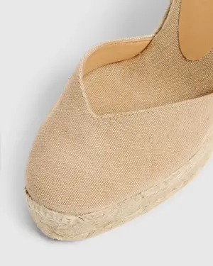 CastaÑer Iconic Chiara Lace-up Wedge Espadrilles