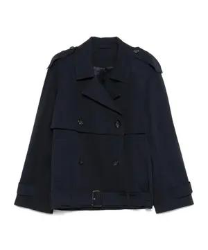 TOTEME Double-breasted Peacoat - Midnight Blue