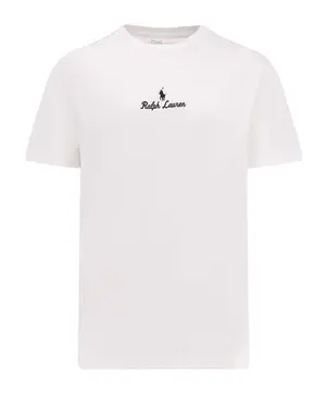 Polo Ralph Lauren Logo Embroidered Crewneck T-shirt - White