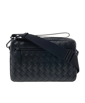 Bottega Veneta Woven Shoulder Bag - Black