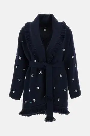 Alanui Echoes Of The Bandana Cardigan - Blu