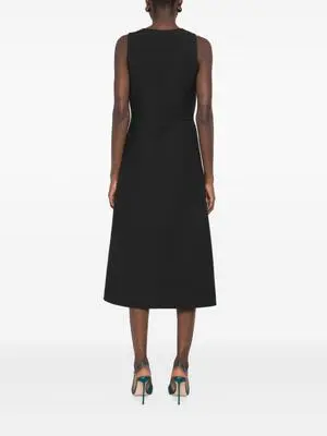 Fendi Wool And Silk Blend Midi Dress
