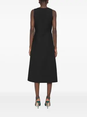 Fendi Wool And Silk Blend Midi Dress