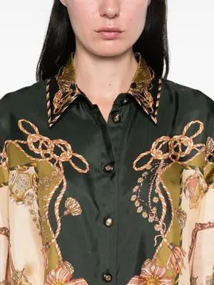 Zimmermann Valiant Printed Silk Shirt