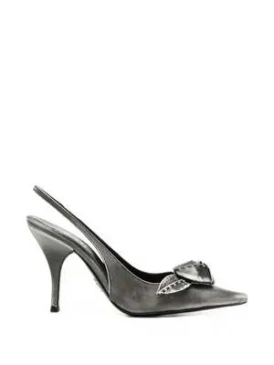 Prada Leather Slingback Pumps - Multicolor