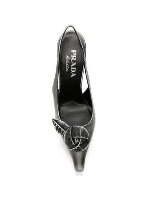 Prada Leather Slingback Pumps - Multicolor