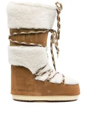 Moon Boot Icon High Shearling Boots - Multicolor