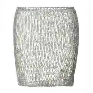 NATALIA FEDNER Metal Chain Mini Skirt