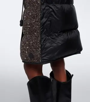 Moncler Figurative Down-paneled Wool-blend Vest