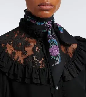 Chloé Floral Silk Scarf