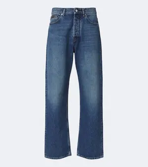 Moncler Faded Straight Jeans - Blue