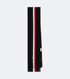 Moncler Virgin Wool Scarf - Black