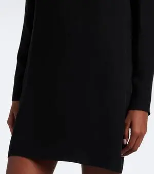 Valentino Garavani Cady Couture Satin-trimmed Minidress