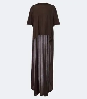 Balenciaga Asymmetric Cotton-blend Jersey T-shirt