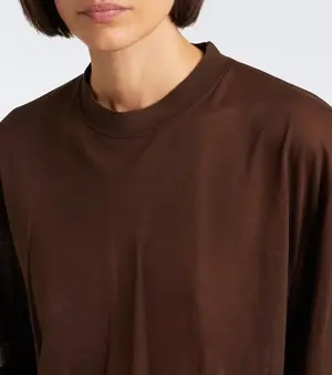 Balenciaga Asymmetric Cotton-blend Jersey T-shirt