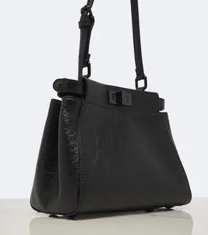 Fendi Peekaboo® Mini Leather Tote Bag