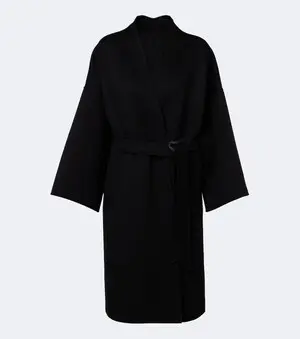 Fendi Belted Wool And Silk Coat