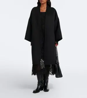 Fendi Belted Wool And Silk Coat