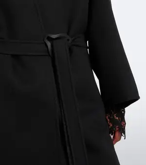 Fendi Belted Wool And Silk Coat