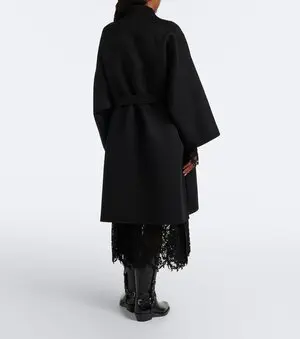 Fendi Belted Wool And Silk Coat