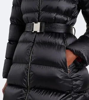 Moncler Leersies Shearling-trimmed Down Coat