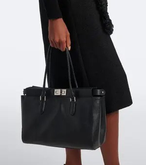 Fendi Peekaboo® Small Leather Tote Bag - Black