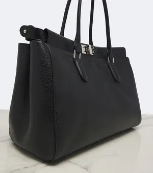 Fendi Peekaboo® Small Leather Tote Bag - Black