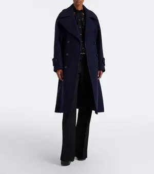 Chloé Double Breasted Wool-blend Coat