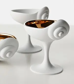L'Objet X Jessica Mccormack Shell Porcelain And 24kt Bowl