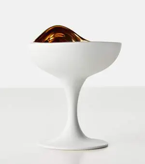 L'Objet X Jessica Mccormack Shell Porcelain And 24kt Bowl