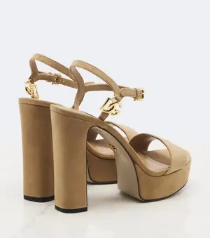 Dolce & Gabbana Dg Suede Platform Sandals