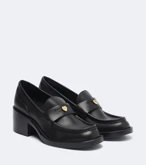 Chloé Dakota Leather Loafer Pumps