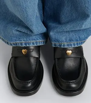 Chloé Dakota Leather Loafer Pumps