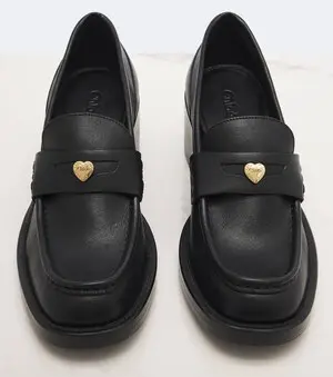 Chloé Dakota Leather Loafer Pumps
