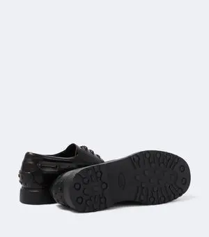 TOD'S Leather Boat Shoes