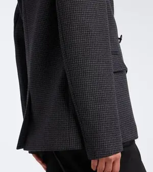 Balenciaga Houndstooth Double-breasted Wool Jacket