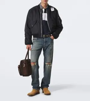 Acne Studios Re-edition Distressed Straight Jeans