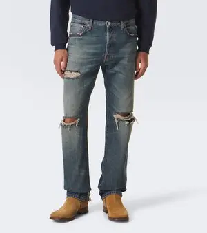 Acne Studios Re-edition Distressed Straight Jeans