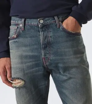 Acne Studios Re-edition Distressed Straight Jeans
