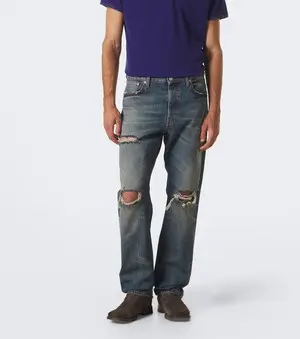 Acne Studios Re-edition Distressed Straight Jeans