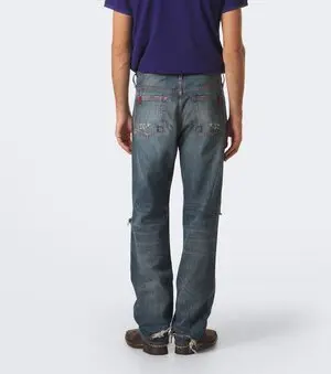 Acne Studios Re-edition Distressed Straight Jeans