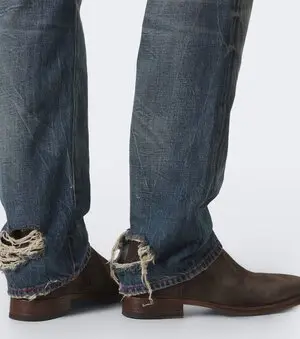 Acne Studios Re-edition Distressed Straight Jeans