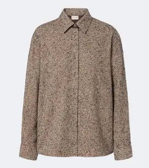 Moncler Wool-blend Tweed Overshirt