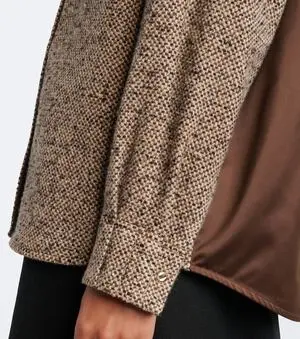 Moncler Wool-blend Tweed Overshirt