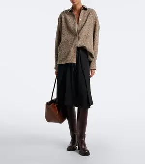 Moncler Wool-blend Tweed Overshirt